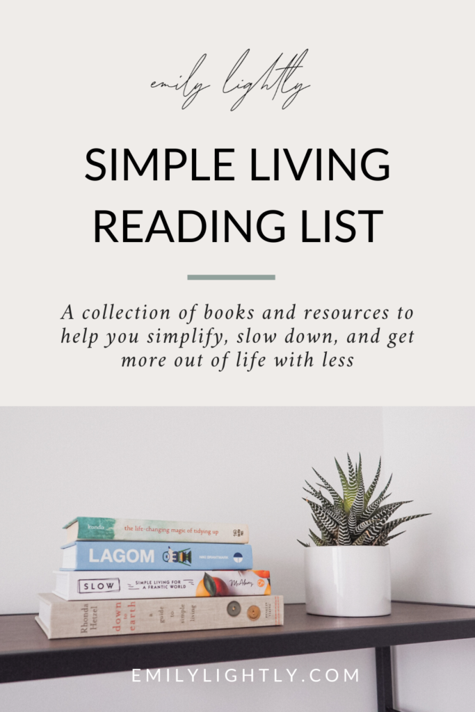 Simple Living Reading List - Emily Lightly