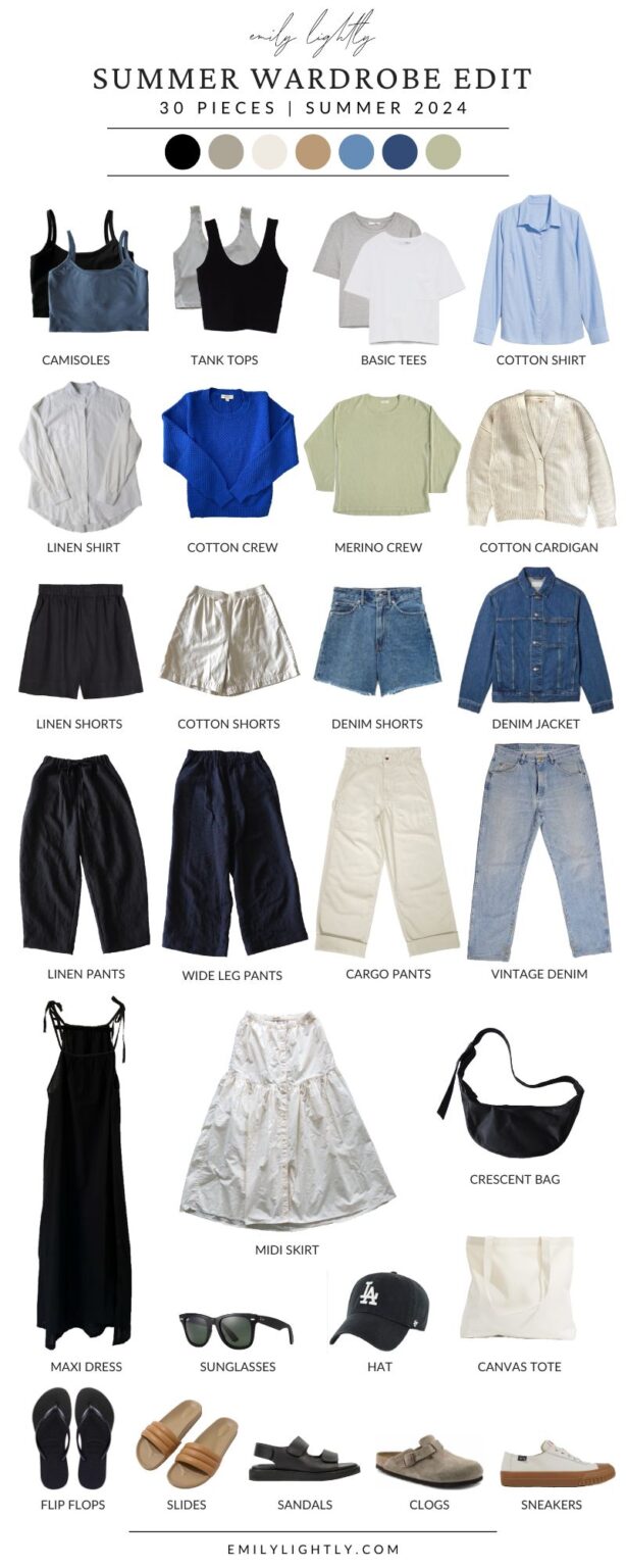 My 2024 Summer Wardrobe Edit - Emily Lightly