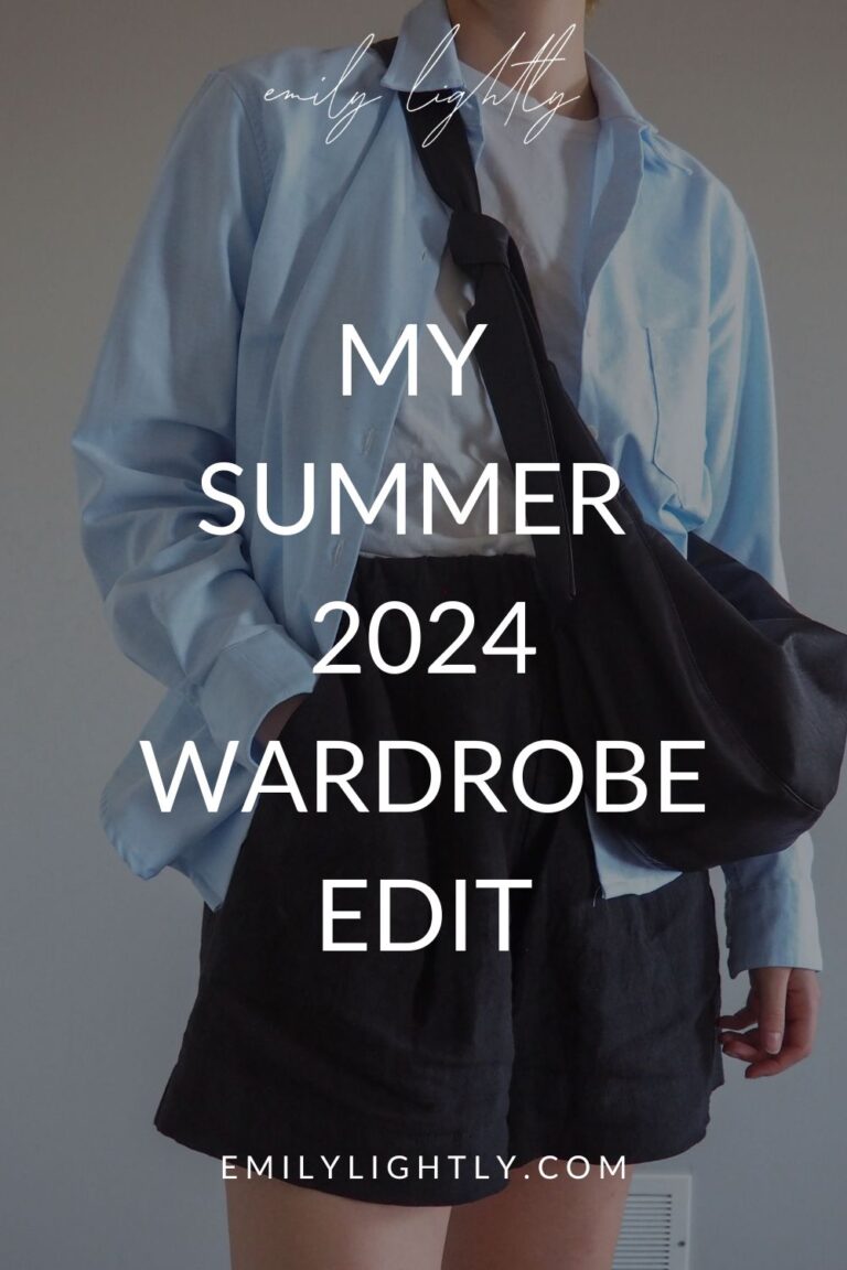 My 2024 Summer Wardrobe Edit - Emily Lightly